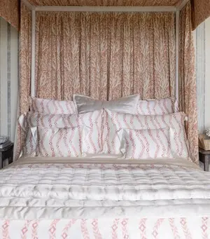Gingerlily Silk Super King Windsor Bedspread - Ivory