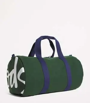 Harrods Cotton Logo Barrel Bag - Green