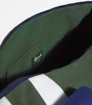 Harrods Cotton Logo Barrel Bag - Green