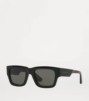 Gucci Rectangular Frame Sunglasses - Black