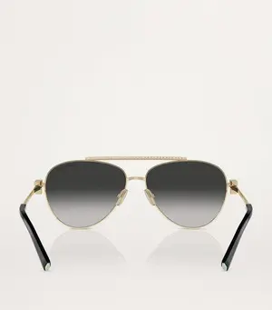 Tiffany & Co. Acetate Sunglasses - Gold