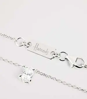 Harrods 18-karat Gold And Diamond Pendant Necklace