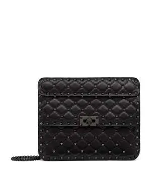 Valentino Garavani Leather Rockstud Spike Shoulder Bag