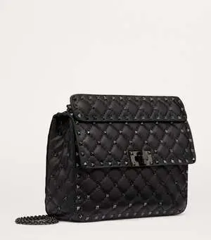 Valentino Garavani Leather Rockstud Spike Shoulder Bag