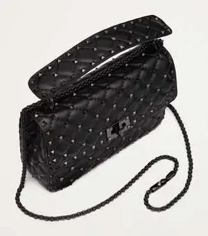 Valentino Garavani Leather Rockstud Spike Shoulder Bag