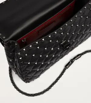 Valentino Garavani Leather Rockstud Spike Shoulder Bag