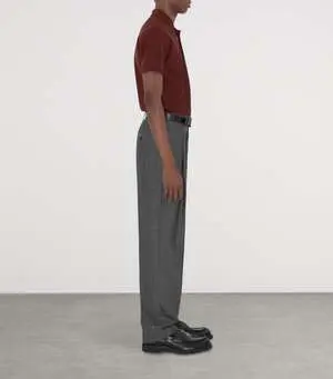 Burberry Piqué Cotton Polo Shirt - Burgundy