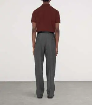 Burberry Piqué Cotton Polo Shirt - Burgundy