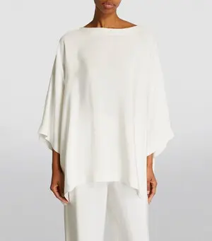 Eskandar Silk Boat-neck Tunic