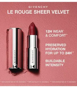 Givenchy Le Rouge Sheer Velvet Refillable Matte Lipstick - Red