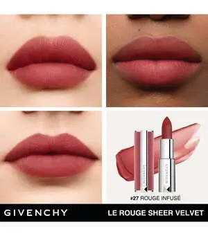 Givenchy Le Rouge Sheer Velvet Refillable Matte Lipstick - Red