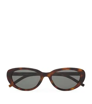 Saint Laurent Acetate Sl M154 Sunglasses - Brown