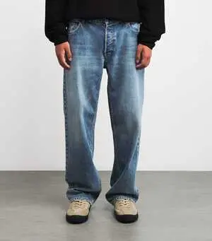THE ROW Ross Straight Jeans - Blue