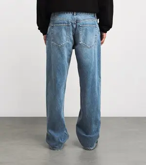 THE ROW Ross Straight Jeans - Blue