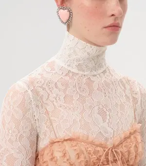 Valentino Garavani Crystal Coeur Hyperbole Clip-on Earrings
