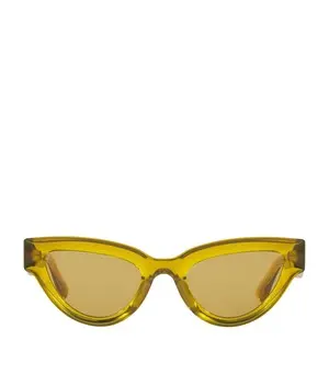 Bottega Veneta Injected Sunglasses - Brown