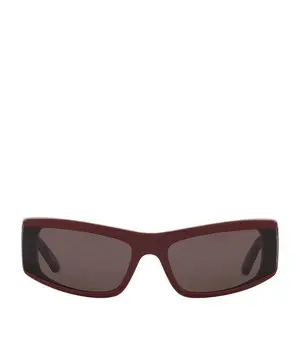 Balenciaga Acetate 06e000315 Sunglasses Red