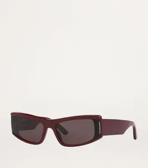 Balenciaga Acetate 06e000315 Sunglasses - Red