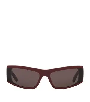 Balenciaga Acetate 06e000315 Sunglasses Red