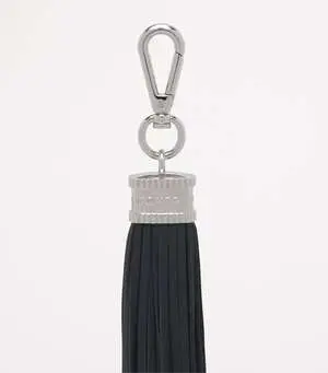 Alexander McQueen Leather Tassel Charm - Black