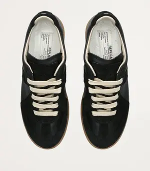 MAISON MARGIELA Leather Replica Sneakers - Black
