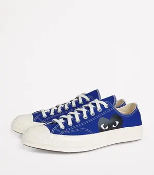 Play Comme Des Garcon X Converse Heart Chuck Taylor All Star '70 Low-top Sneakers - Blue