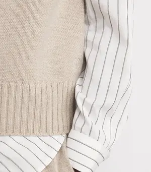 Harrods Cashmere Sleeveless Sweater - Beige
