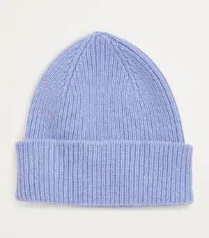 LE BONNET Classic Ribbed Beanie - Blue