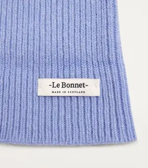LE BONNET Classic Ribbed Beanie - Blue