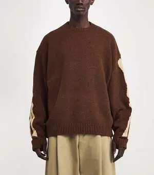 Kapital Wool Bone Intarsia Sweater