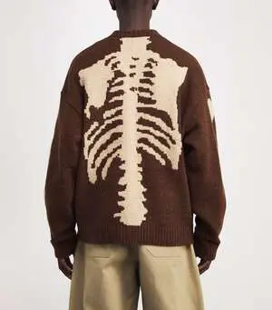 Kapital Wool Bone Intarsia Sweater
