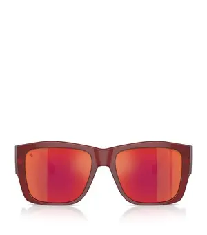 FERRARI Acetate Sunglasses - Red