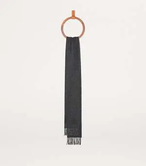 Loewe Wool-cashmere Anagram Scarf