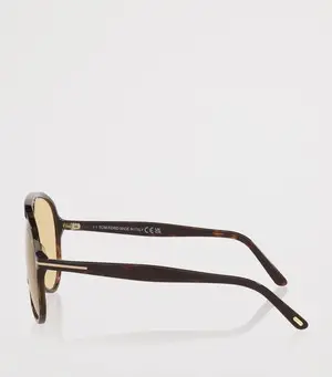 TOM FORD Vladimir Pilot Sunglasses - Brown