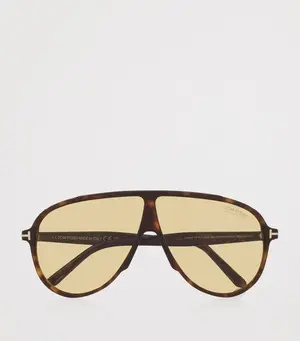 TOM FORD Vladimir Pilot Sunglasses - Brown