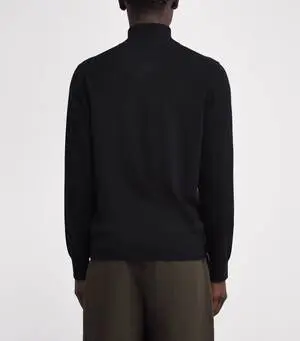 Vince Quarter-zip Cashmere Sweater - Black