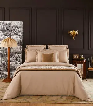 YVES DELORME Triomphe Super King Flat Sheet - Beige