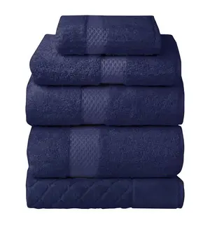 YVES DELORME Toile Guest Towel - Navy