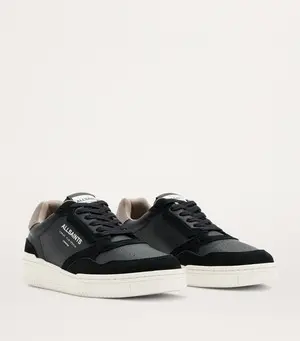 ALLSAINTS Leather Regan Sneakers - Black