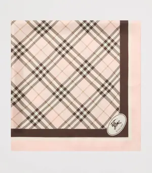 Burberry Silk Check Scarf - Pink