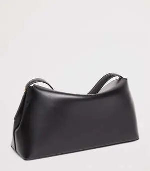 TOTEME Leather T-lock Top-handle Bag - Black