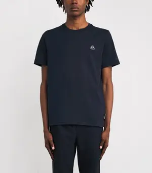 Moose Knuckles Cotton Crescent T-shirt - Navy