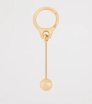 Loewe Bar Pebble Keyring - Gold