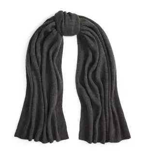 Ralph Lauren Cashmere-blend Jersey Scarf - Grey