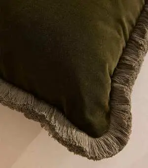 SOHO HOME Velvet Margeaux Cushion - Green