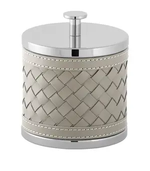RIVIERE Woven Round Box - Grey