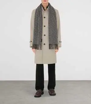 Burberry Cashmere B Charm Scarf - Grey