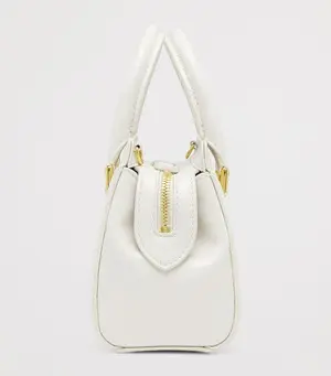 Alexander McQueen Mini Leather Birdee Bag - White