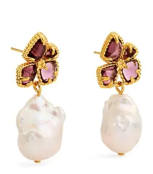 Zimmermann Pearl Bloom Earrings - Pink