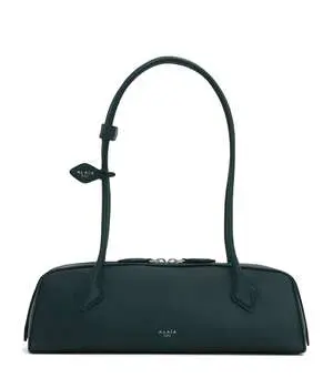 Alaïa Medium Le Teckel Leather Shoulder Bag - Green